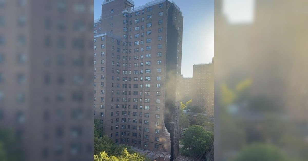 New York building partially collapses following explosion