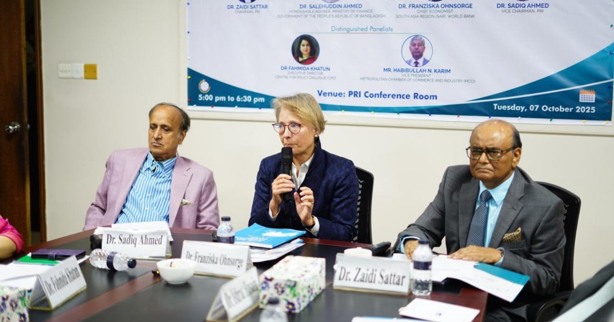 WB launches South Asia Development Update at PRI