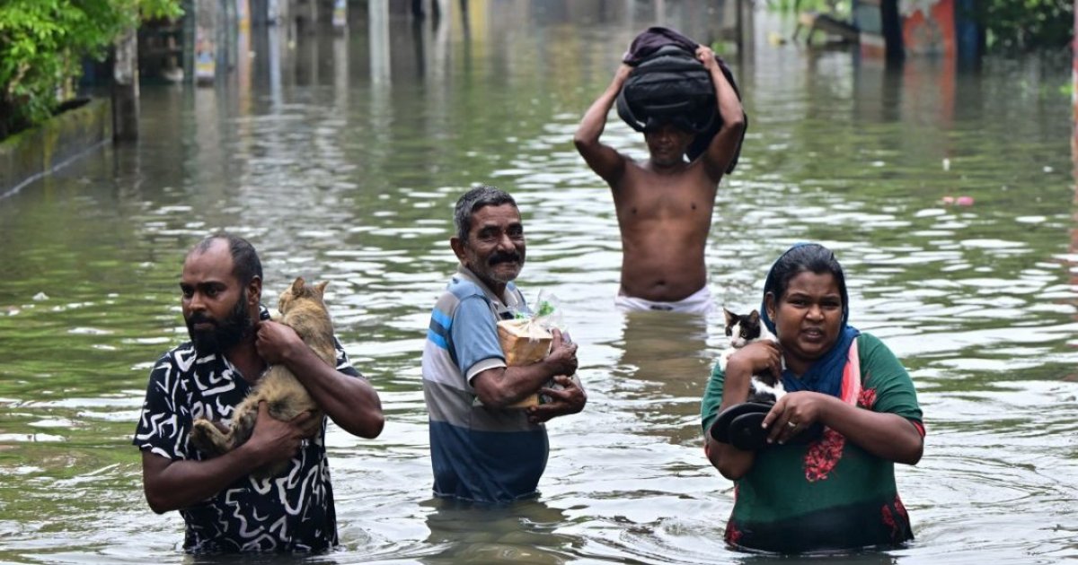 Floods hit Sri Lanka’s capital as cyclone deaths near 200