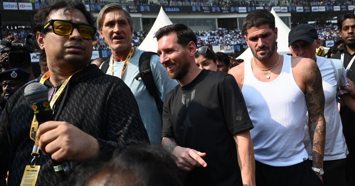 Organiser Satadru Dutta held after disorder at Messi’s Kolkata program