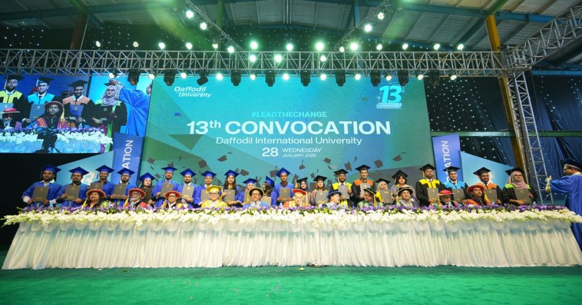 Daffodil International University holds 13th convocation