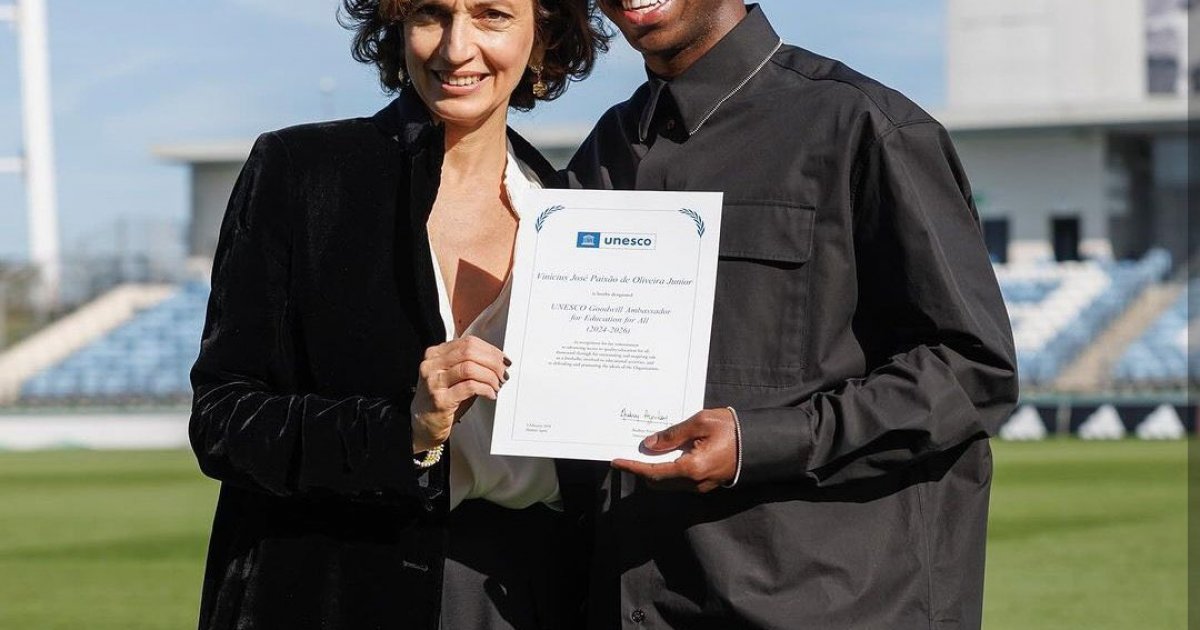 Vinicius becomes UNESCO goodwill ambassador