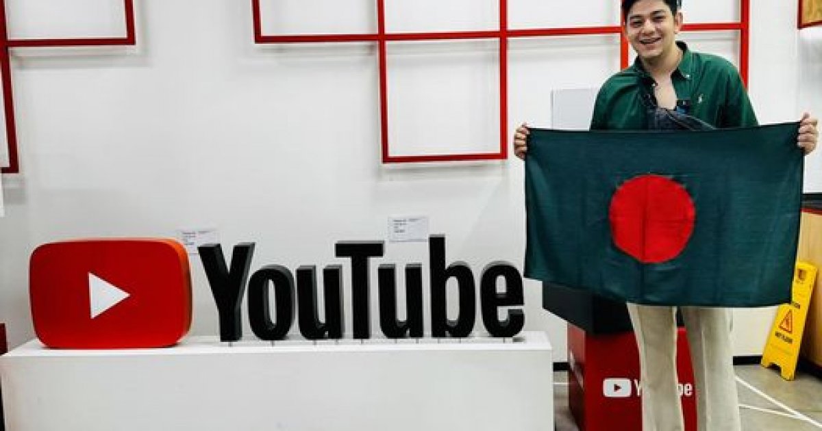 Rafsan highlights Bangladeshi jamdani at YouTube Asia Pacific HQ