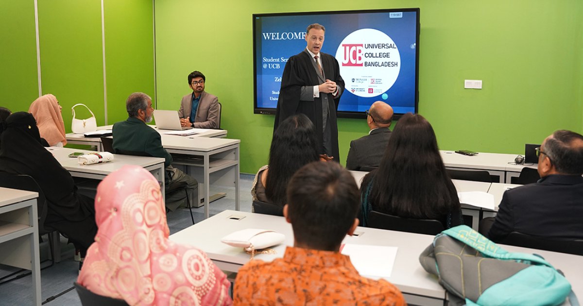 Orientation Day Program for Monash College Diploma held at UCB