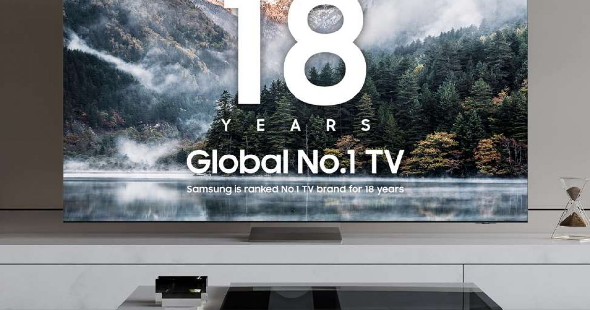 Samsung records 18-year dominance in global TV market