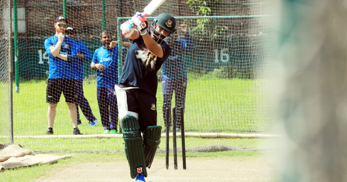 Tamim returns to nets after 46 days