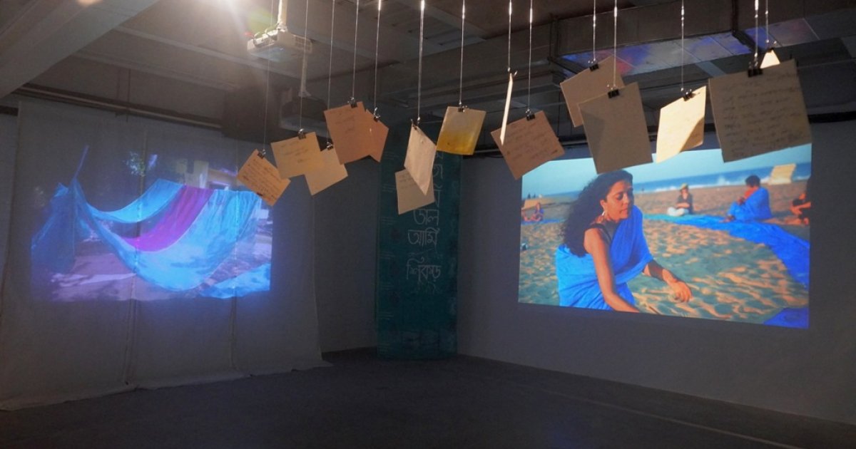 Monica Jahan Bose's exhibition at Aloki's Shala Art Gallery