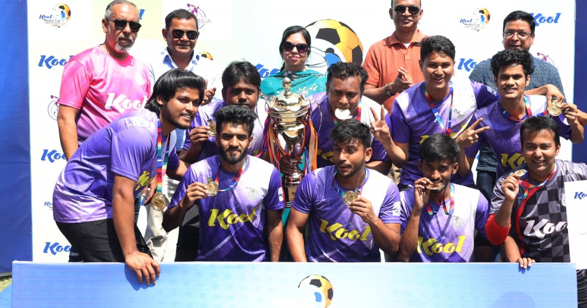 Jamuna TV emerge champions of BSJA Media Cup Football