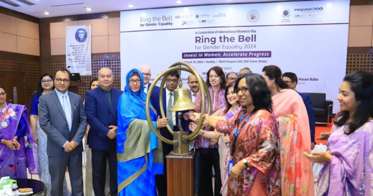 IFC, global partners ring the bell at DSE to advance gender equality
