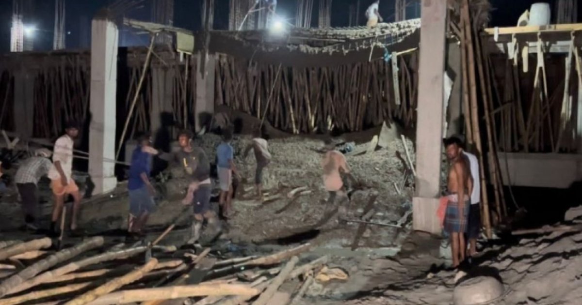 Roof of under-construction Patuakhali health complex building collapses