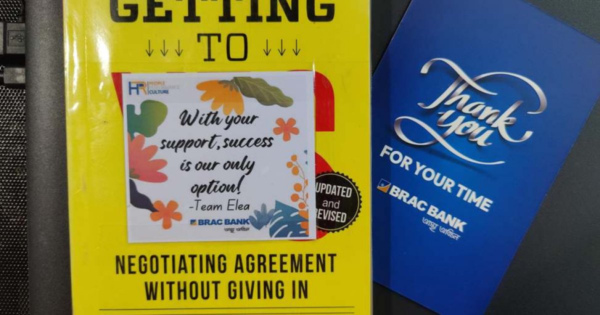 Brac Bank presents books to workshop participants as token of appreciation