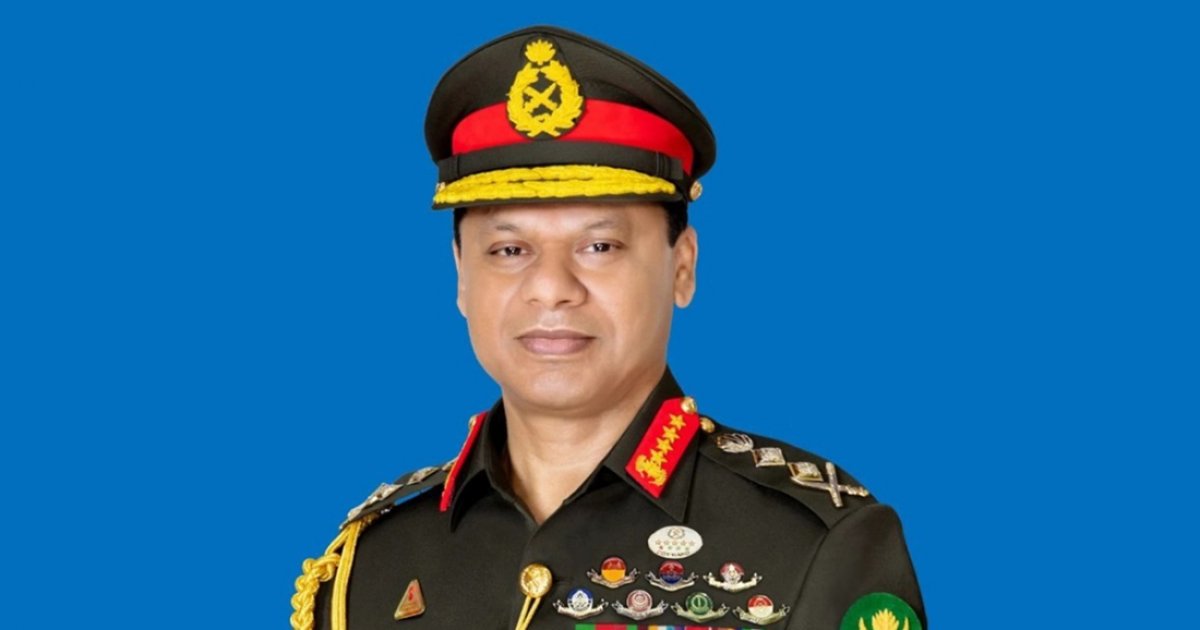 Army chief hoists brigade company flag at Sheikh Russel Cantonment