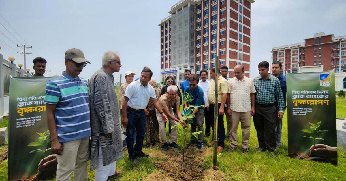 Brac Bank plants 3,000 trees on Environment Day