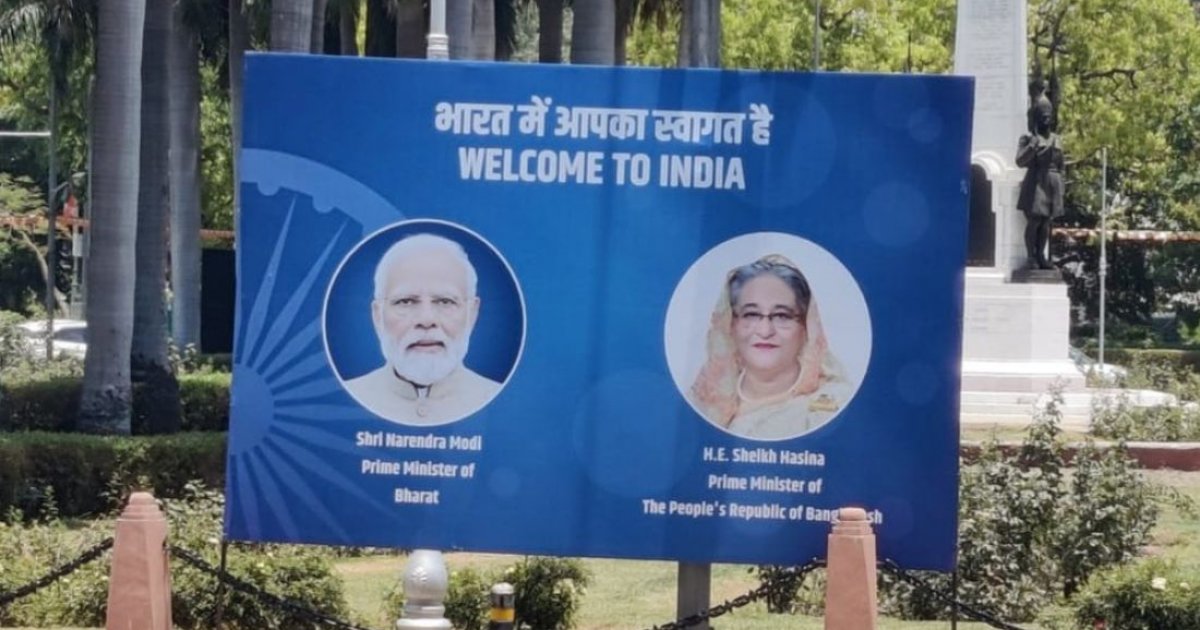 ‘Welcome to India’ banners featuring PM Hasina, Modi seen across Delhi