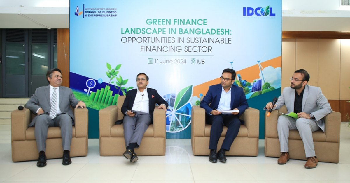 Idcol, IUB discuss green finance landscape