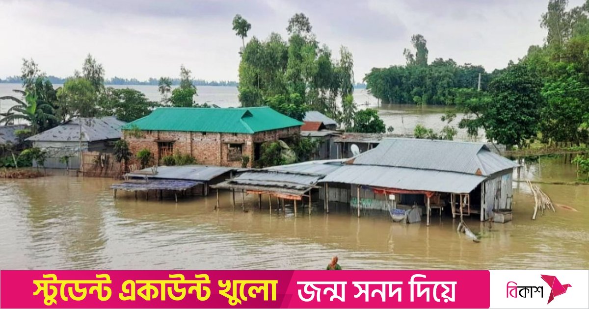 Thousands marooned in Gaibandha flood