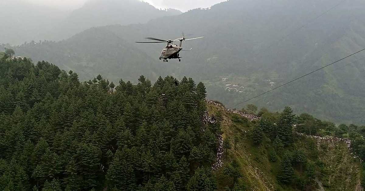 Five children rescued from hanging Pakistan cable car