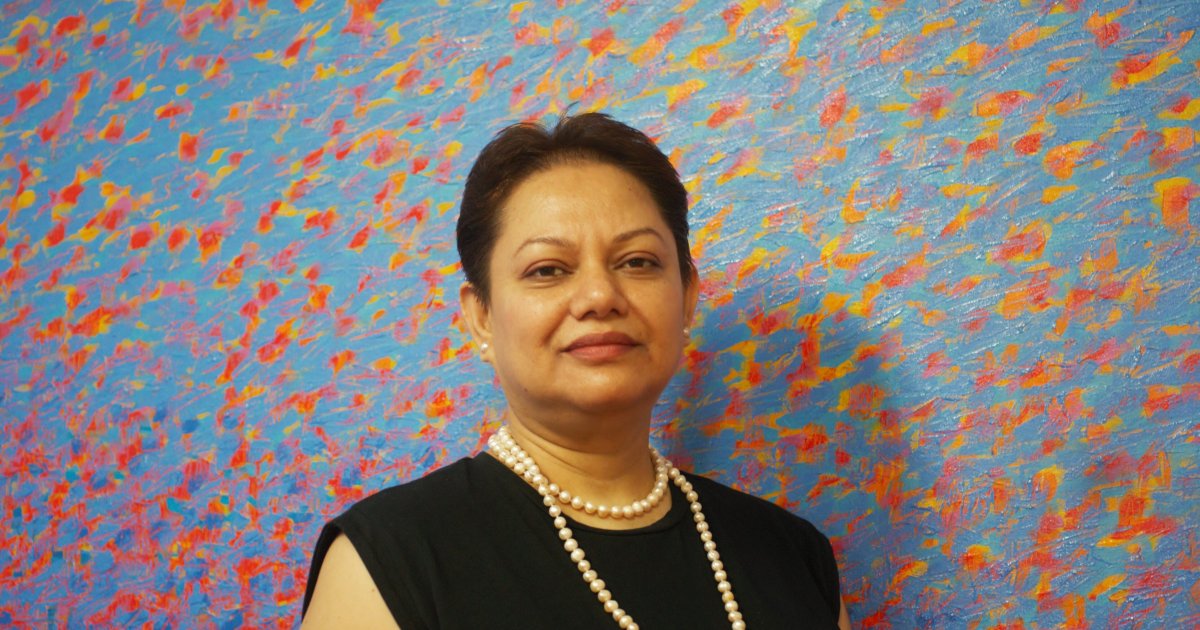 Painting with soothing colours and malleable textures