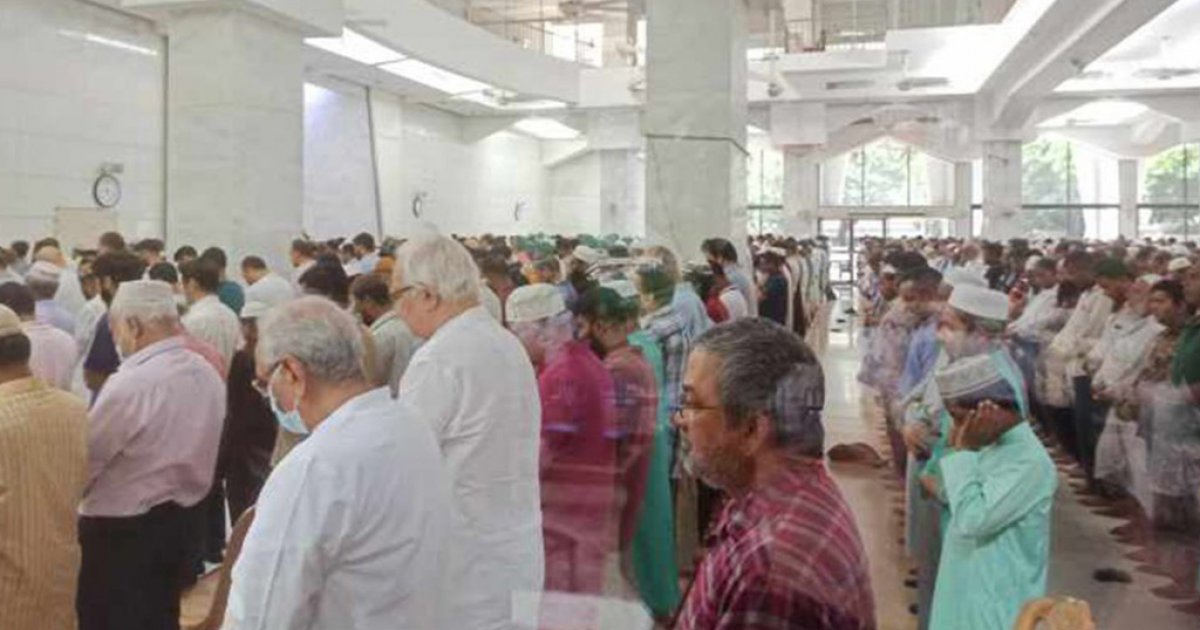 Third namaz-e-janaza of Kazi Shahid held in Gulshan