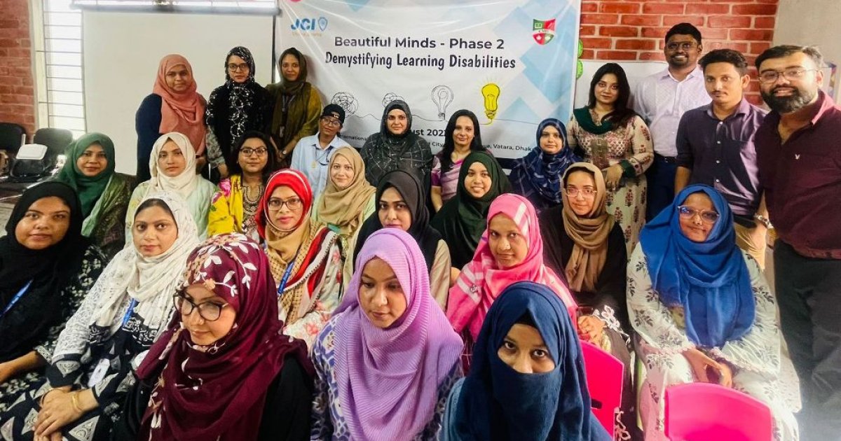 JCI Dhaka Sparks, Canadian Maple International School address learning disabilities