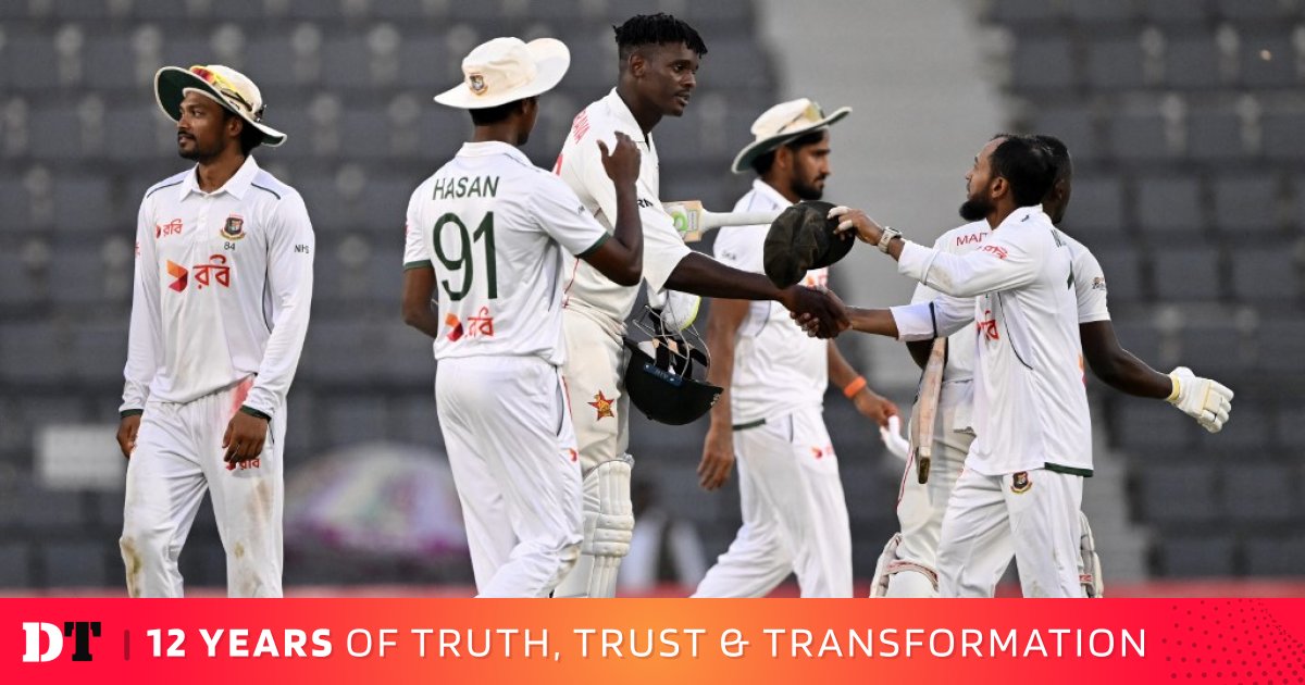 Muzarabani takes nine as Zimbabwe celebrate Bangladesh first Test win