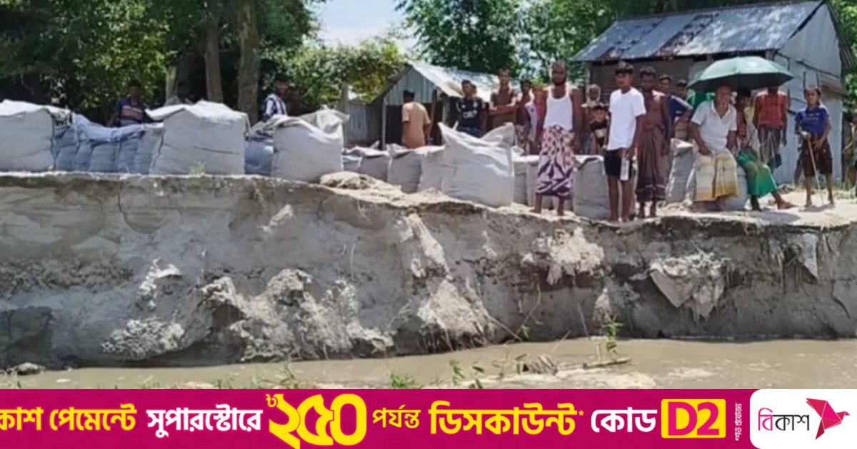 Floods recede, but no respite from river erosion in Lalmonirhat