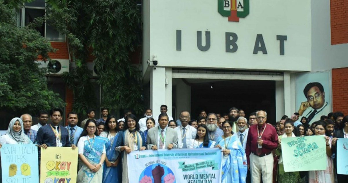 IUBAT observes World Mental Health Day