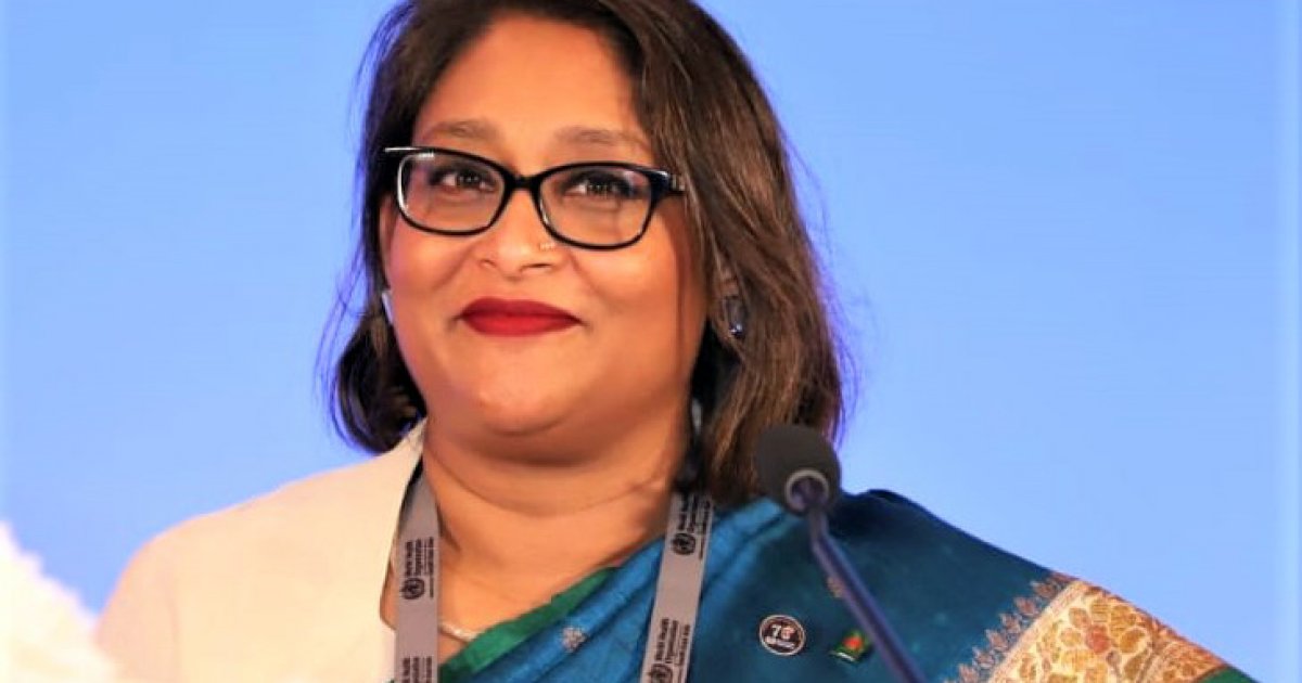 China congratulates Saima Wazed on WHO election win