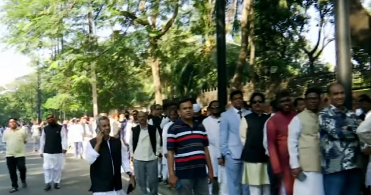 Awami League nomination aspirants at Ganabhaban