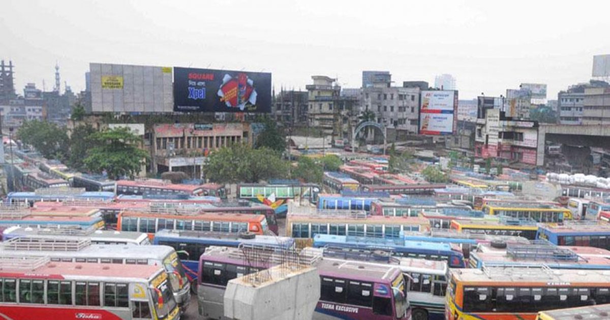 New bus counters on Sydabad station roads causing tailbacks