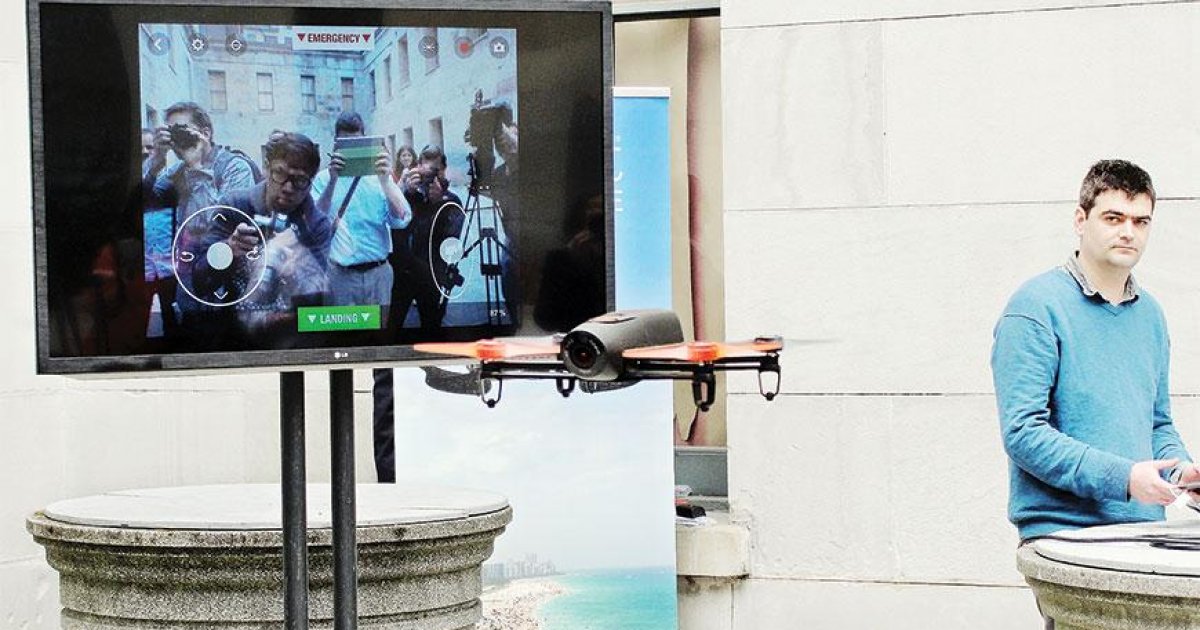 Parrot launching smartphone controlled drones