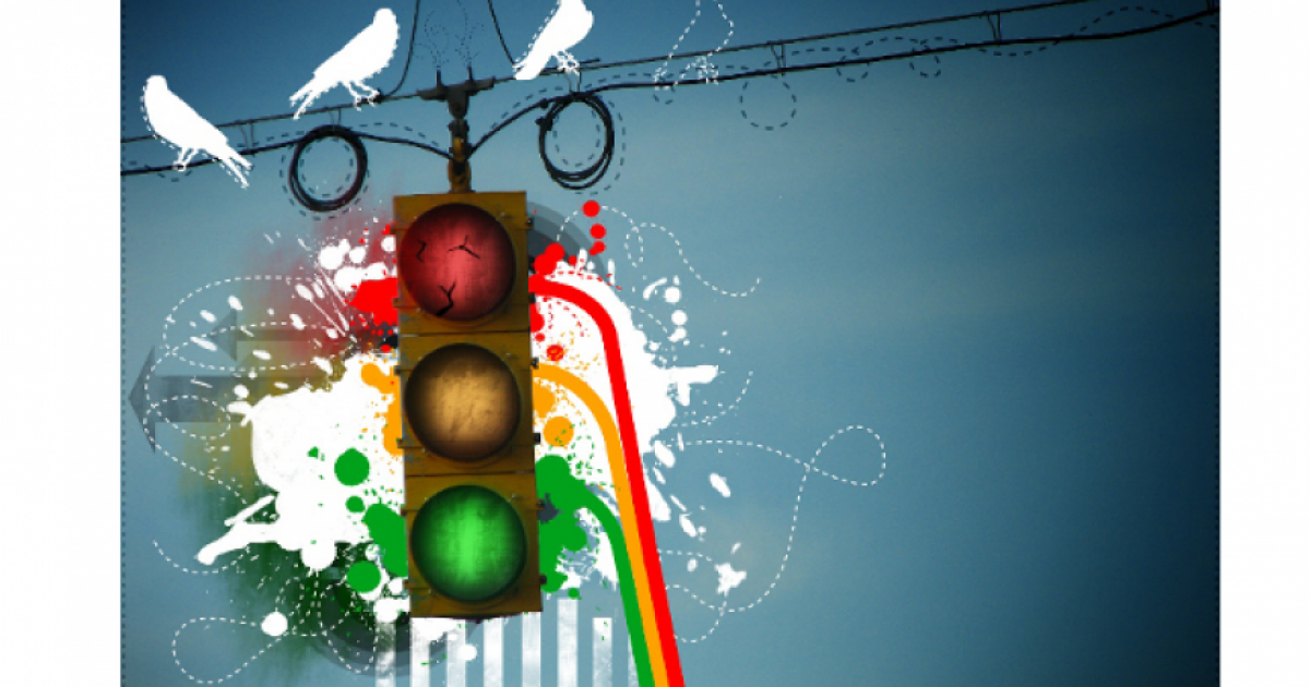 Stop at the red light