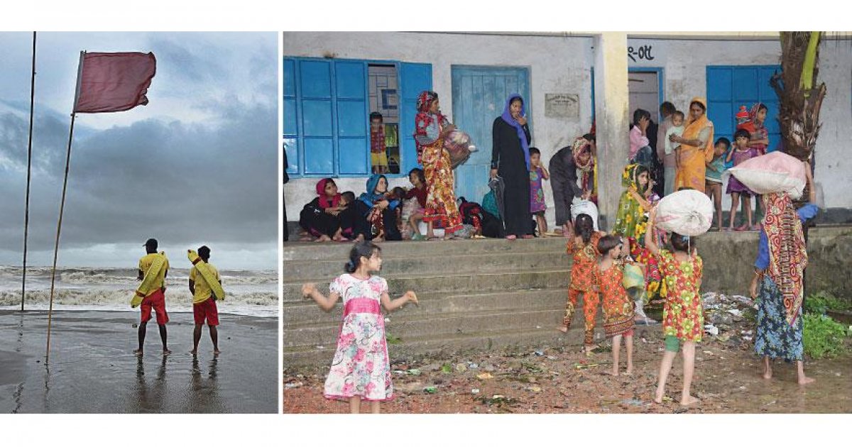 Cyclone Komen static off shore