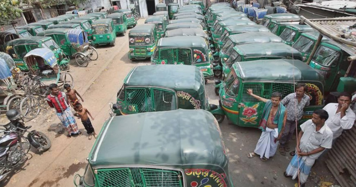 Auto-rickshaw drivers observe strike