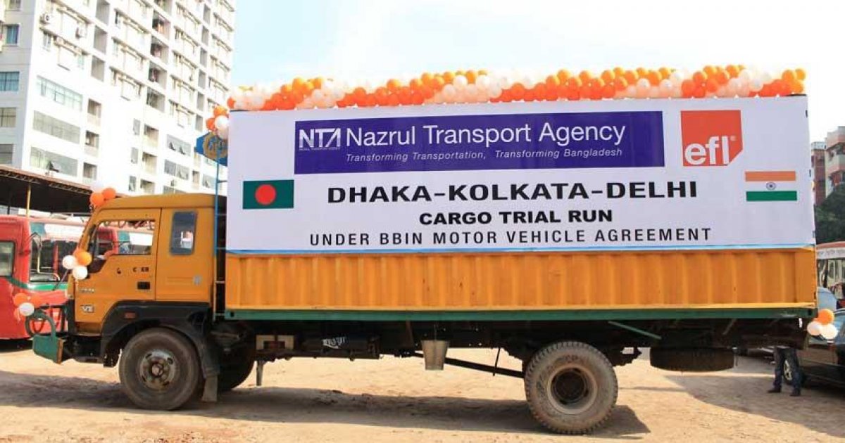 First cargo van leaves for India under BBIN deal