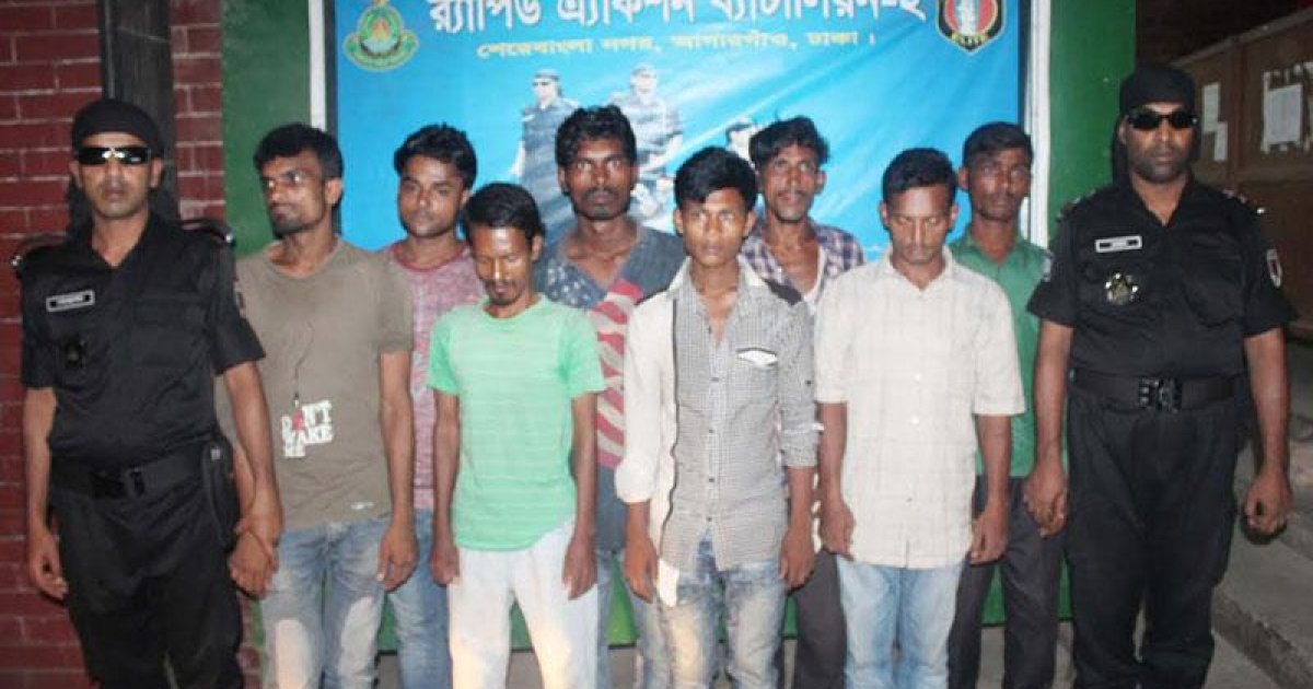 8 muggers, 7 dope gang members held in Dhaka
