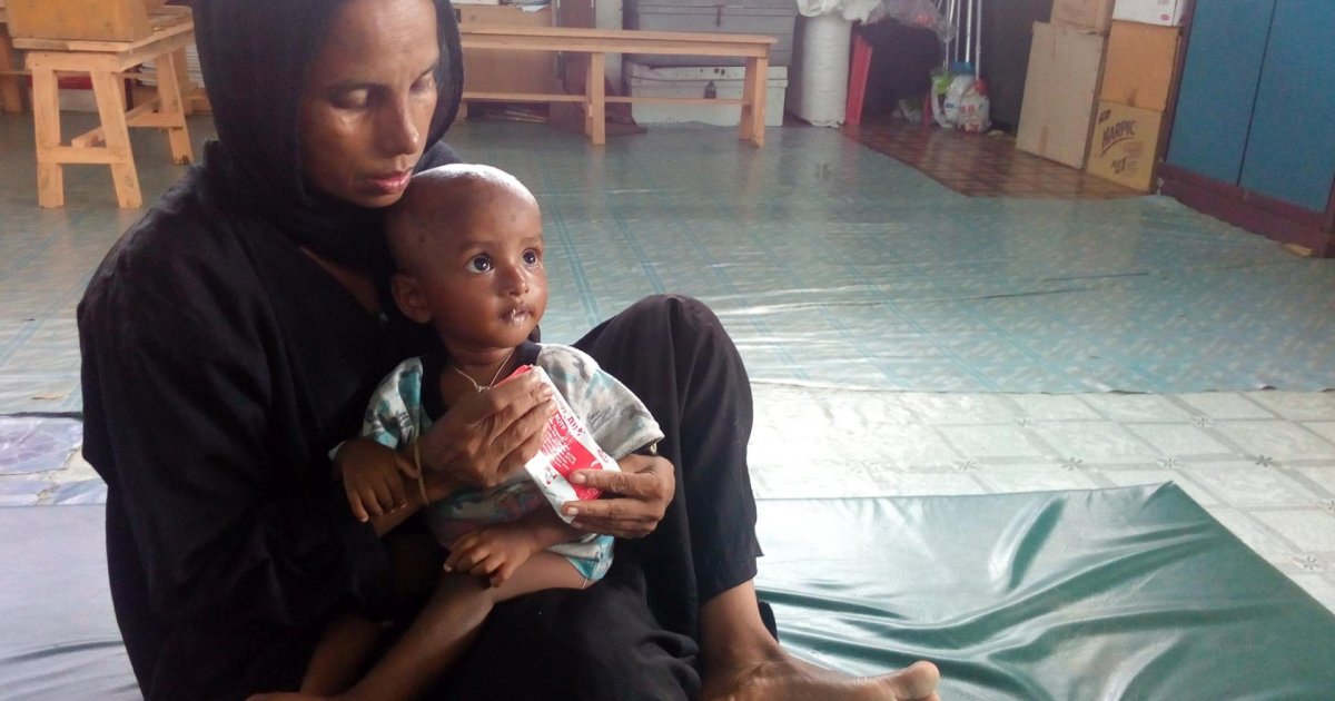 Malnourished, underfed Rohingya children all around