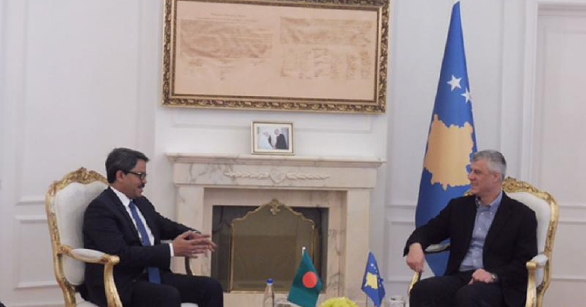 State Minister Shahriar Alam meets with Kosovo president