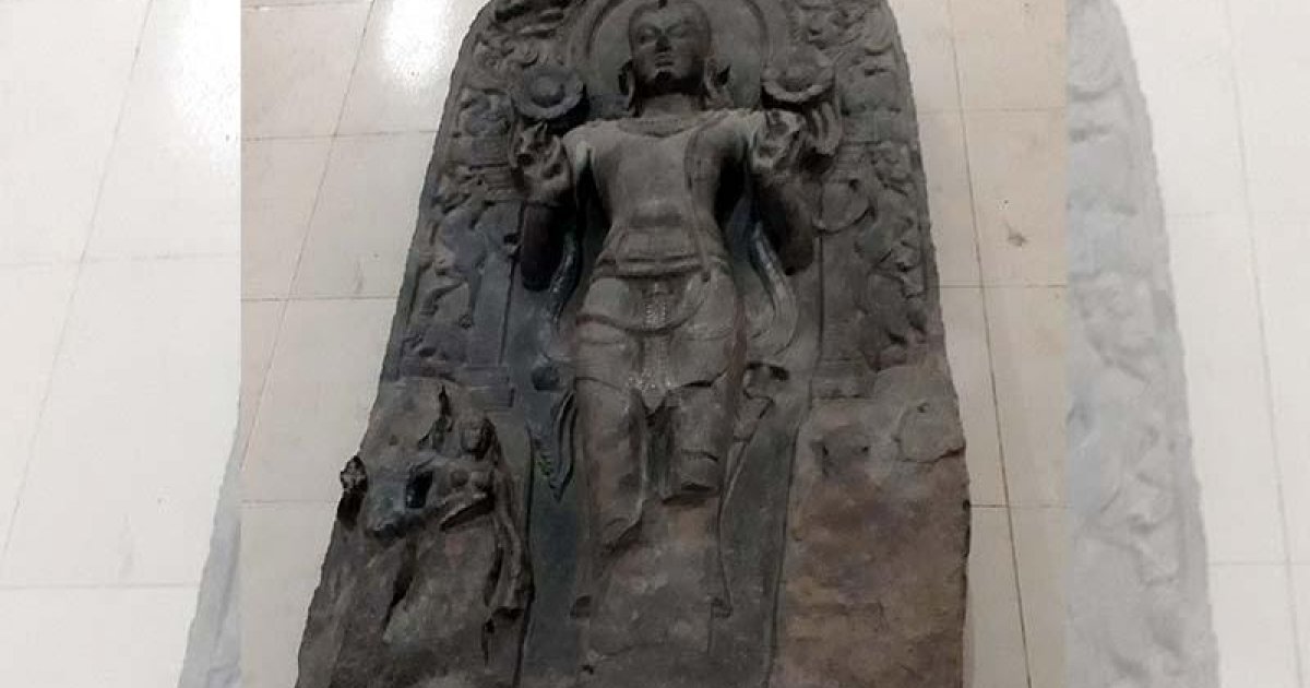Thousand year old sun god idol on display at Mainamati Museum