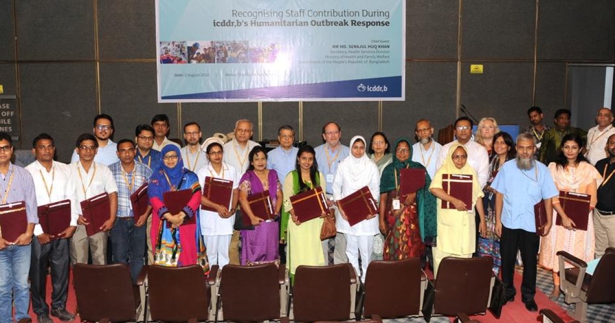 ICDDR,B honours 20 staff for outstanding contribution in humanitarian ...