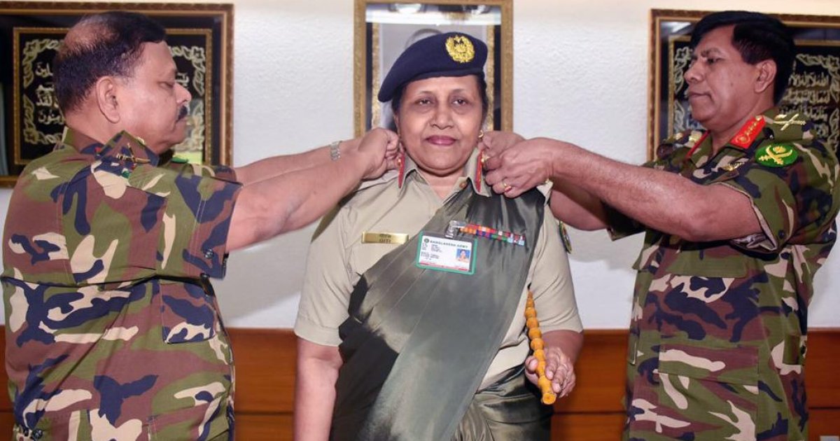 Bangladesh Army gets its first female major general