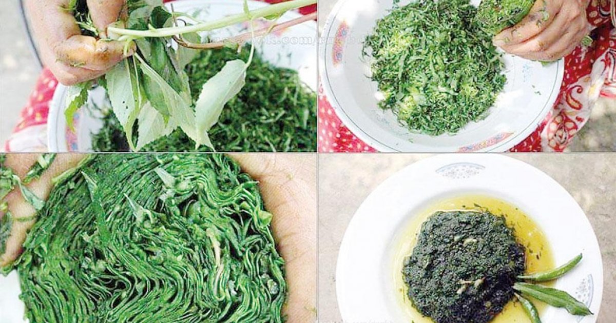 Lafa Shak, a traditional vegetable of the north