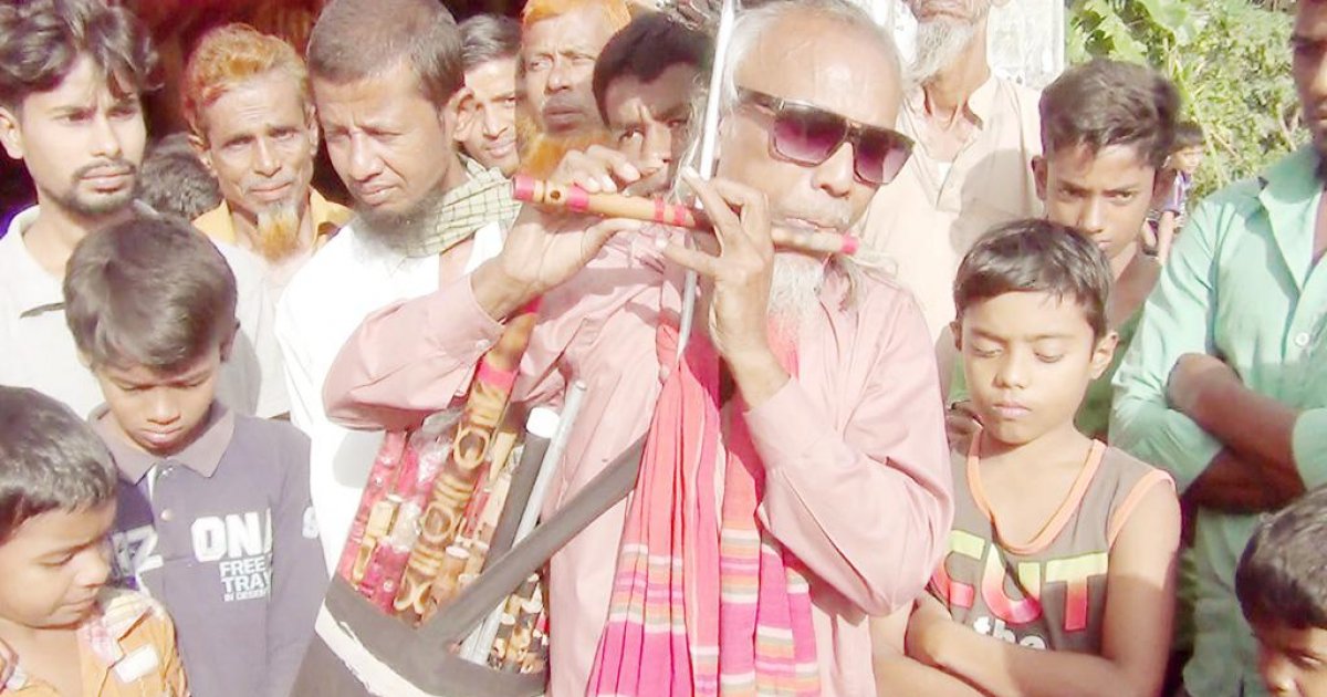 Four blind men who’ve become emissaries of light