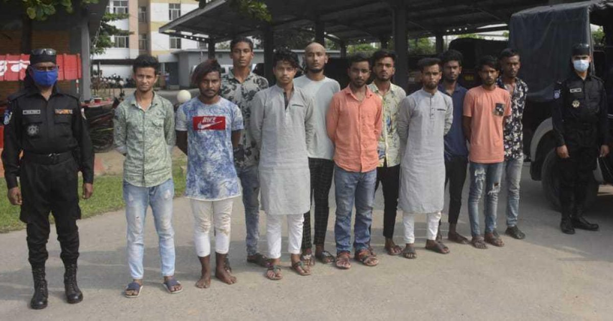 11 members of a juvenile gang held in Narayanganj