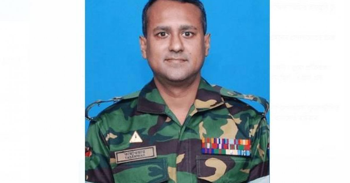 Bangladesh Army officer in coma adorned with colonel badge