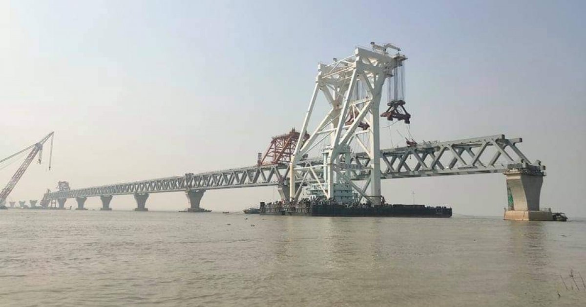 Overall progress of Padma Bridge rail link project now at 28.23%