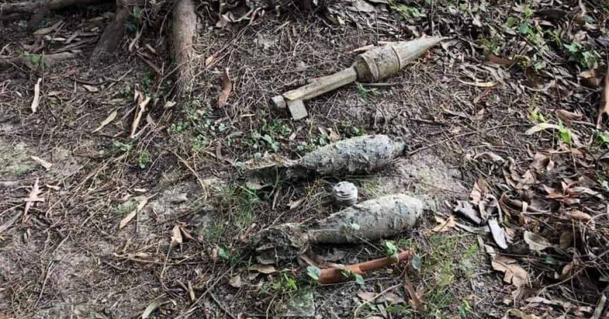 Mortar shells, RPG, landmine recovered from RU detonated