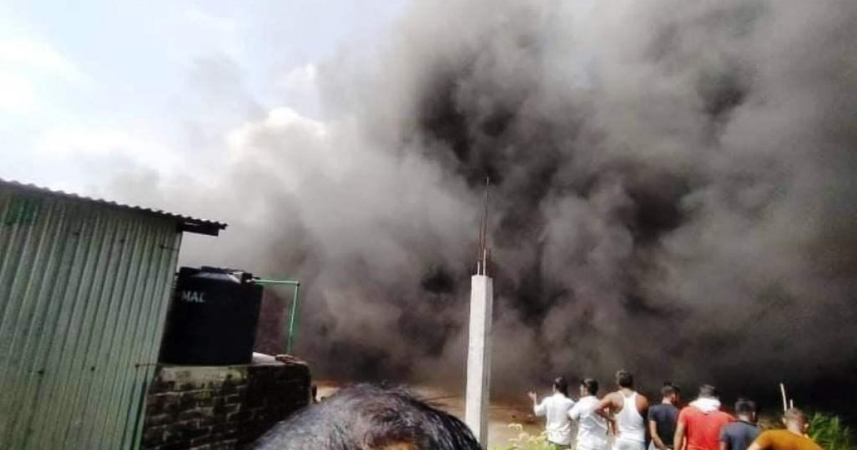Fire guts Singer storage facility in Savar