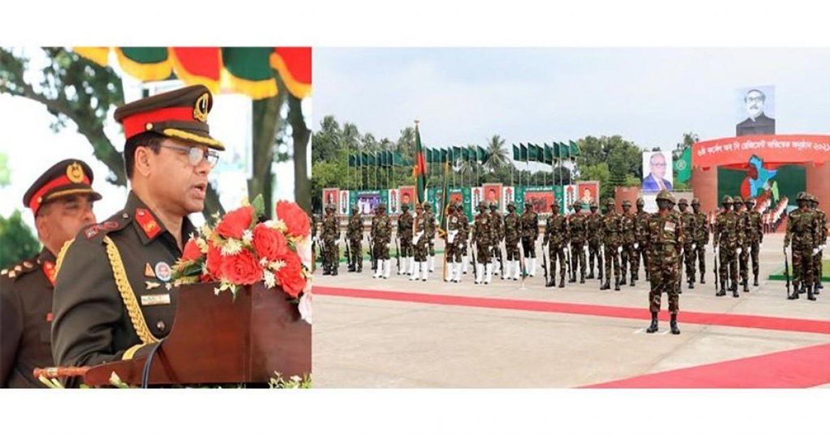 Gen Shafiuddin adorned Sixth Colonel of the Regiment of Bangladesh Infantry Regiment