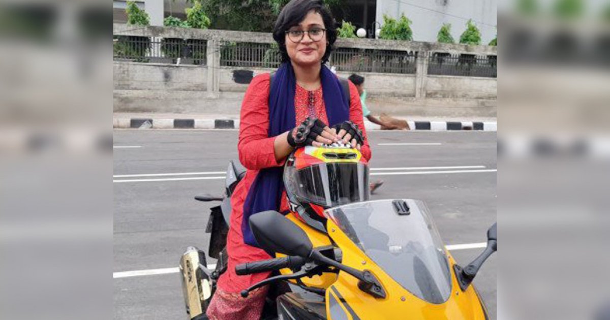First woman motorcyclist to cross Padma Bridge